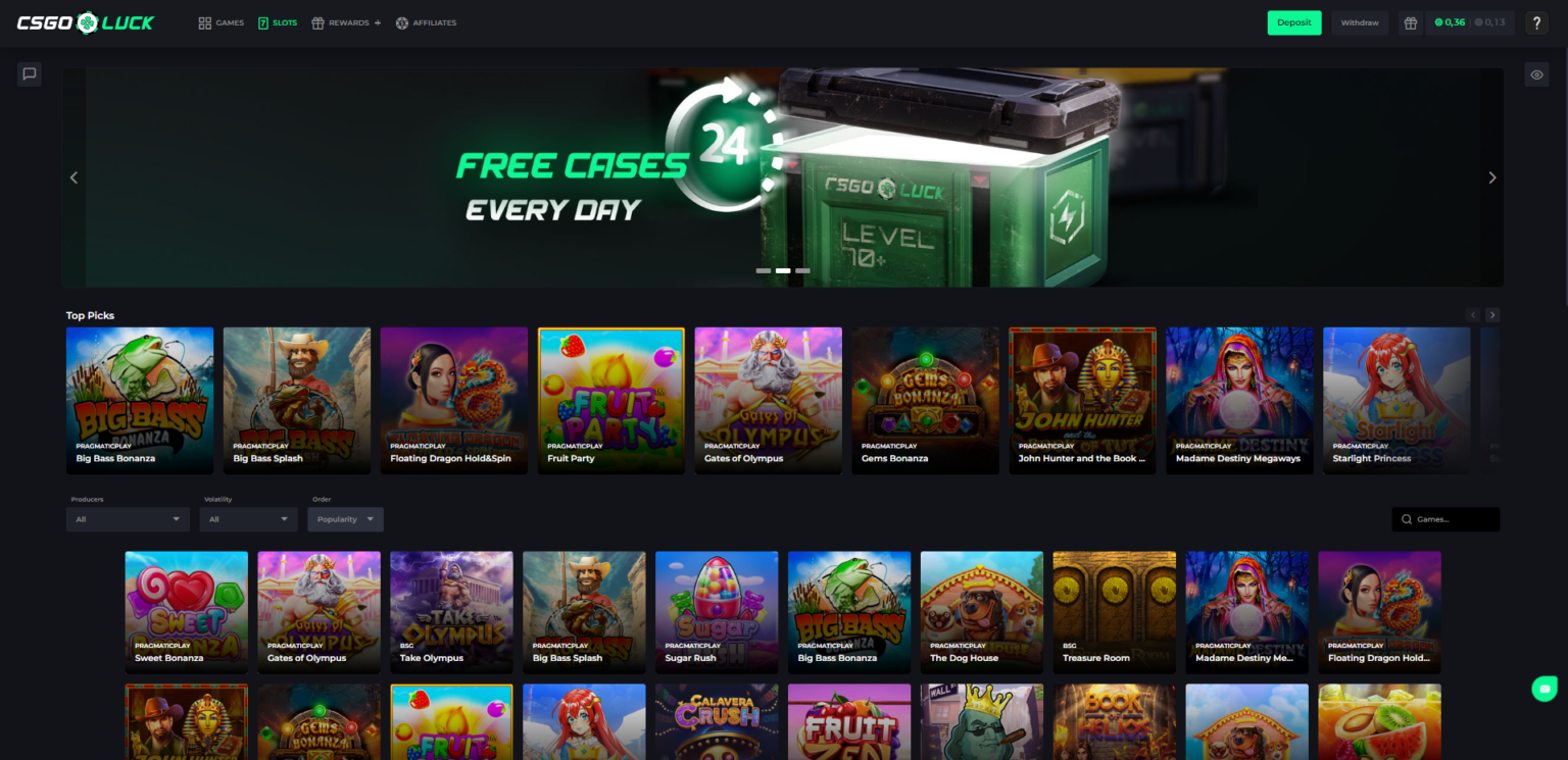 CSGO Luck Review: Skin Gambling Platform with Unique Features